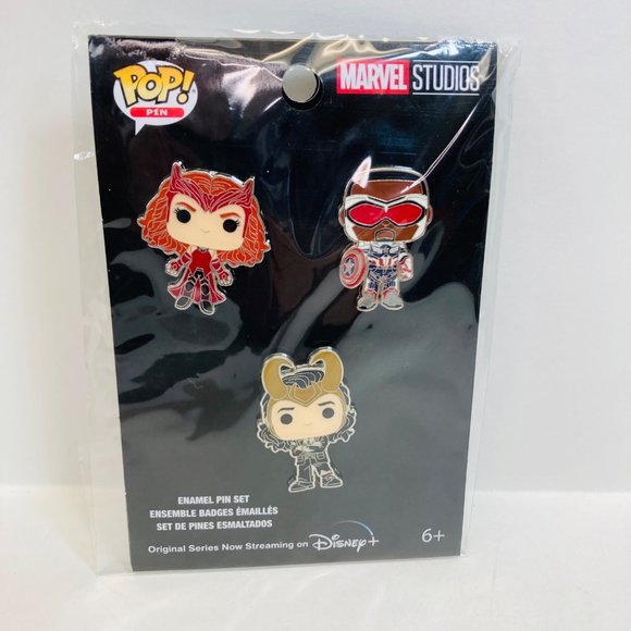 Marvel | Accessories | Marvel Funko Pop Enamel Pin Set Disney Loki ...